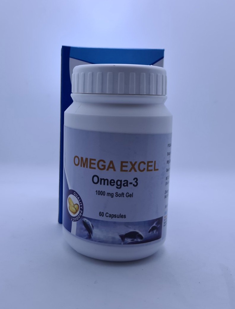 Omega Excel 1000mg Soft Gel Caps | Jeevee