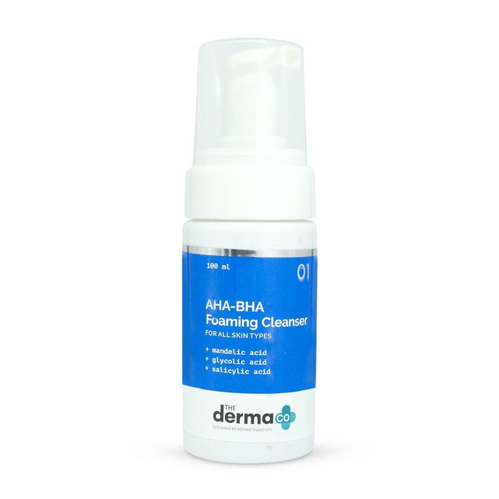 The Derma Co 3% Aha+bha Foaming Face Wash, 100ml | Jeevee