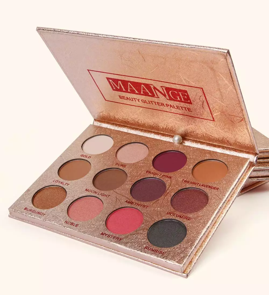 Maange 12 Color Eyeshadow Shimmer Glitter Palette Eye Makeup | Jeevee