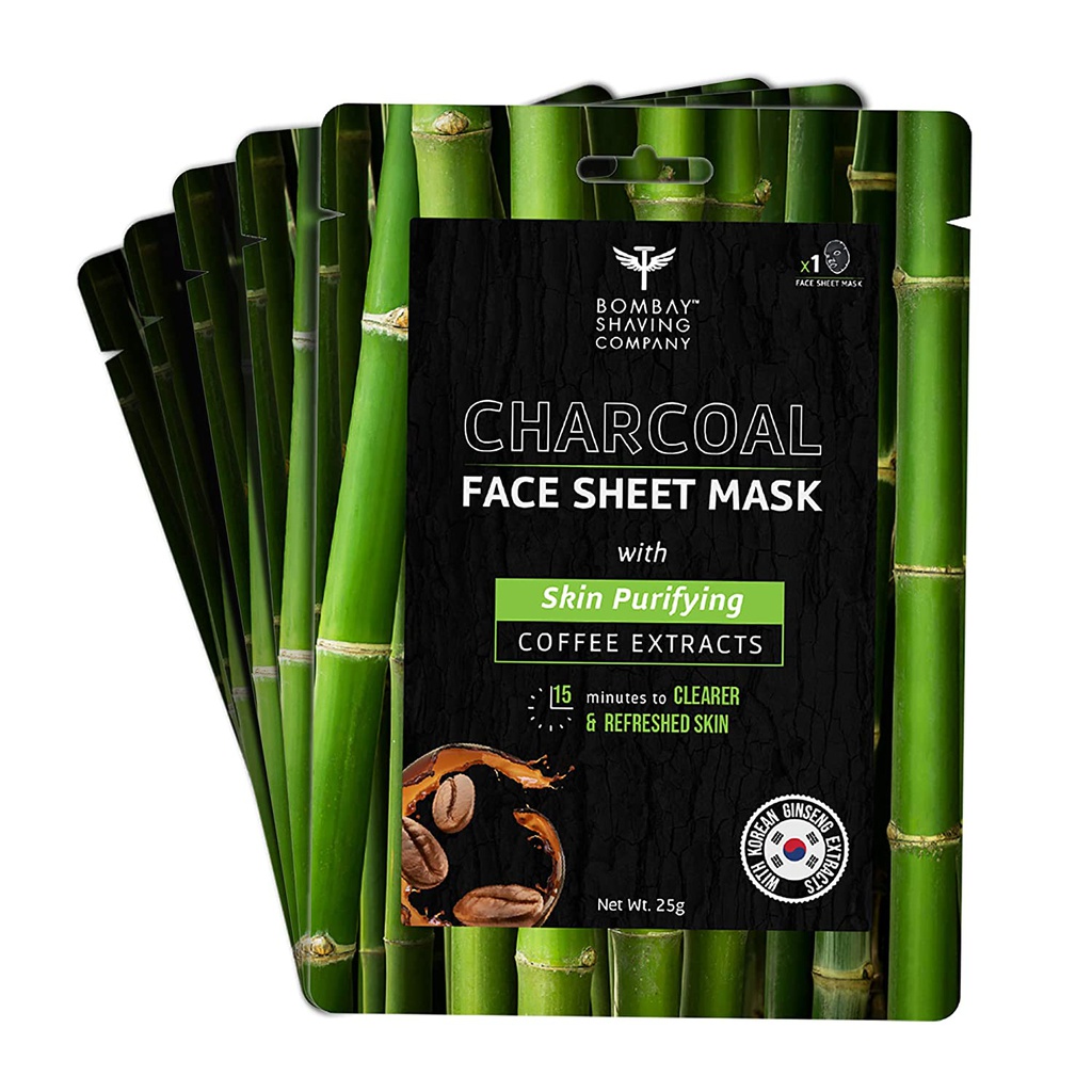 Bombay Shaving Charcoal Face Sheet Mask | Jeevee