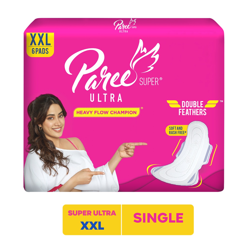 Paree Super Ultra Soft Feel Xxl (tri-fold) - 6 Pads | Jeevee