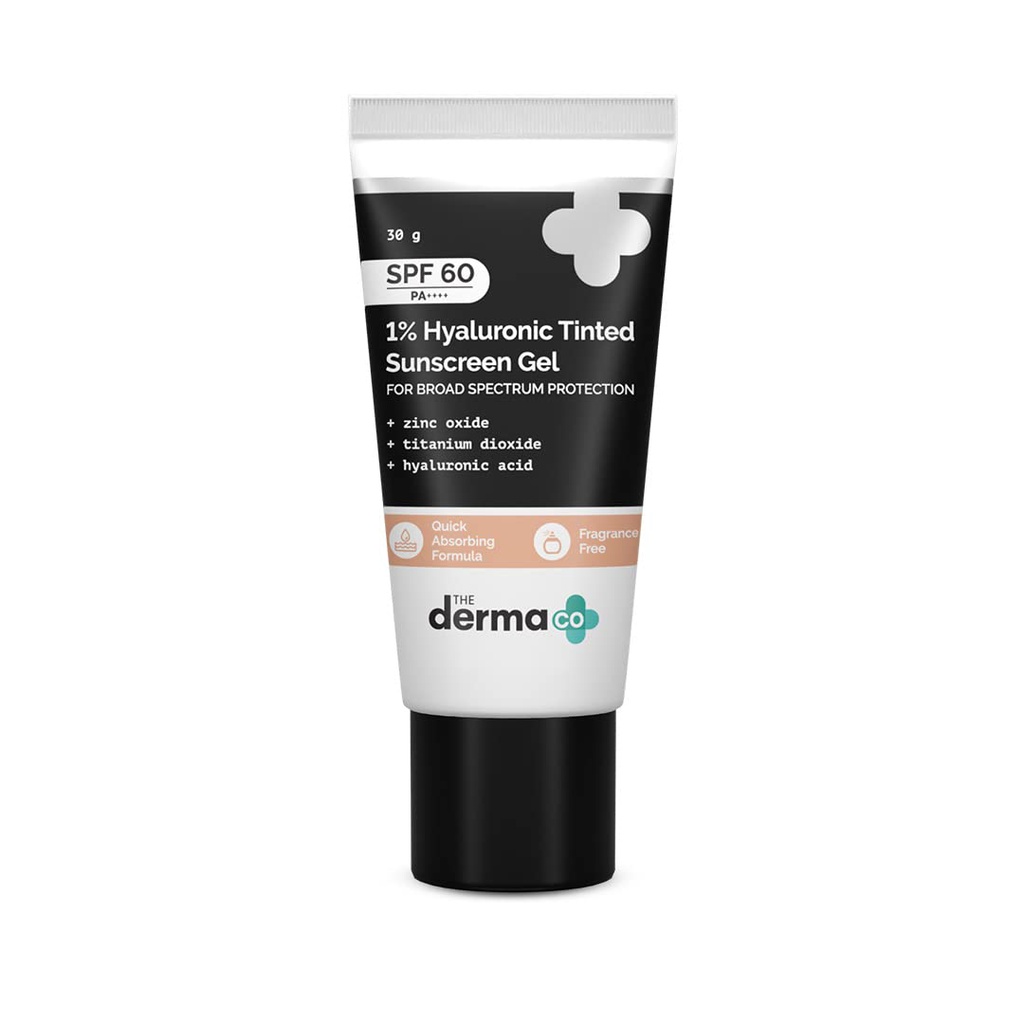 Get 1% Hyaluronic Tinted Sunscreen Gel_the Derma Co, 30gm | Jeevee