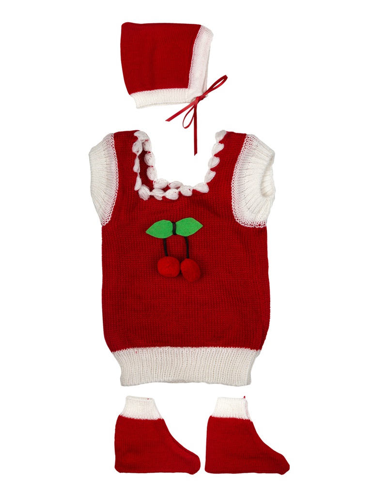 Mee Mee Sweater Sets Infla11_157swtr(3pcs)(nb) Red | Jeevee