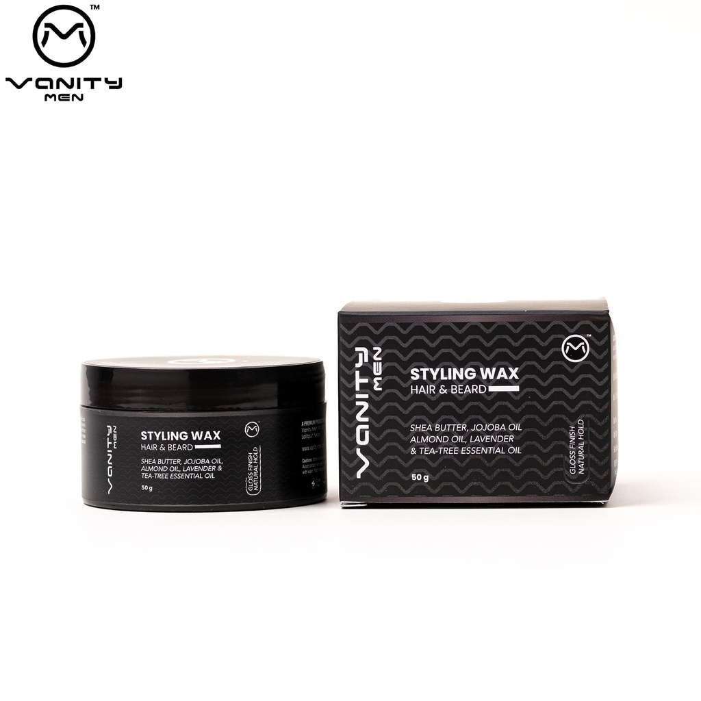 Vanity Men Hair & Beard Styling Wax 50gm | Jeevee