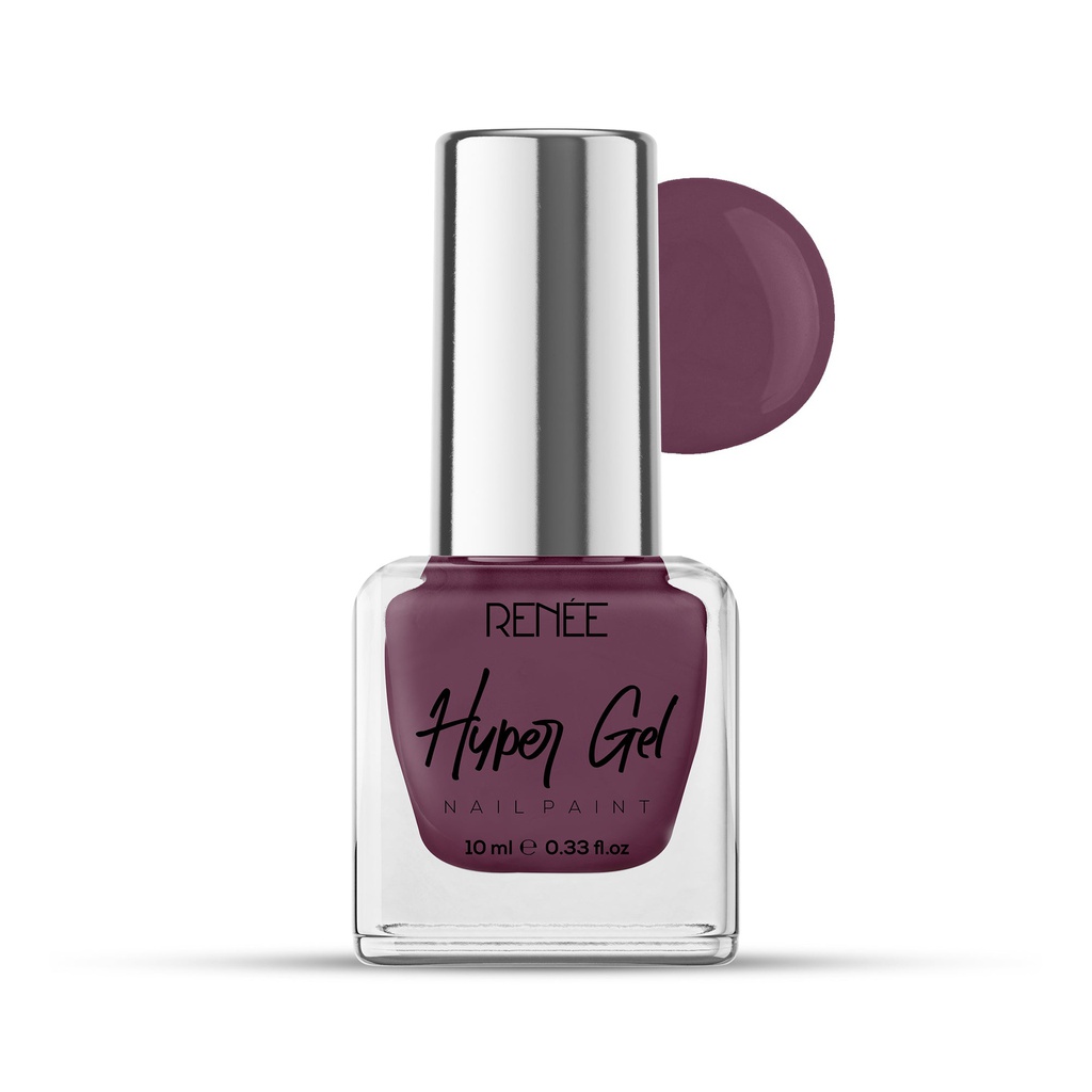 Renee Hyper Gel Nail Paint-10ml(burgundy Violet) | Jeevee