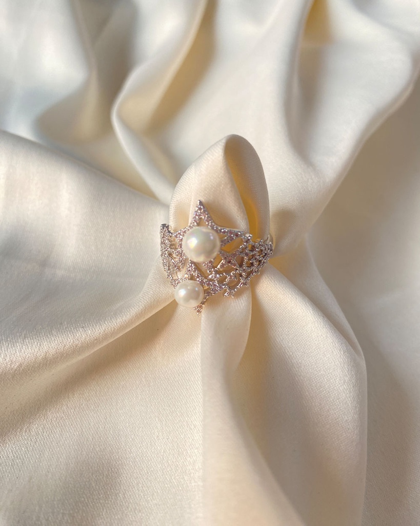 Salt Pearl Bird Ring | Jeevee