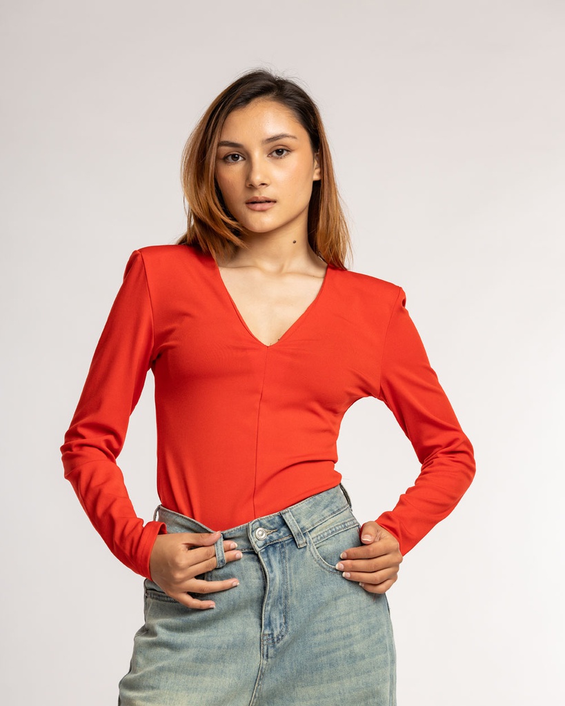 Salt V-neck Bodysuit (xs) | Jeevee