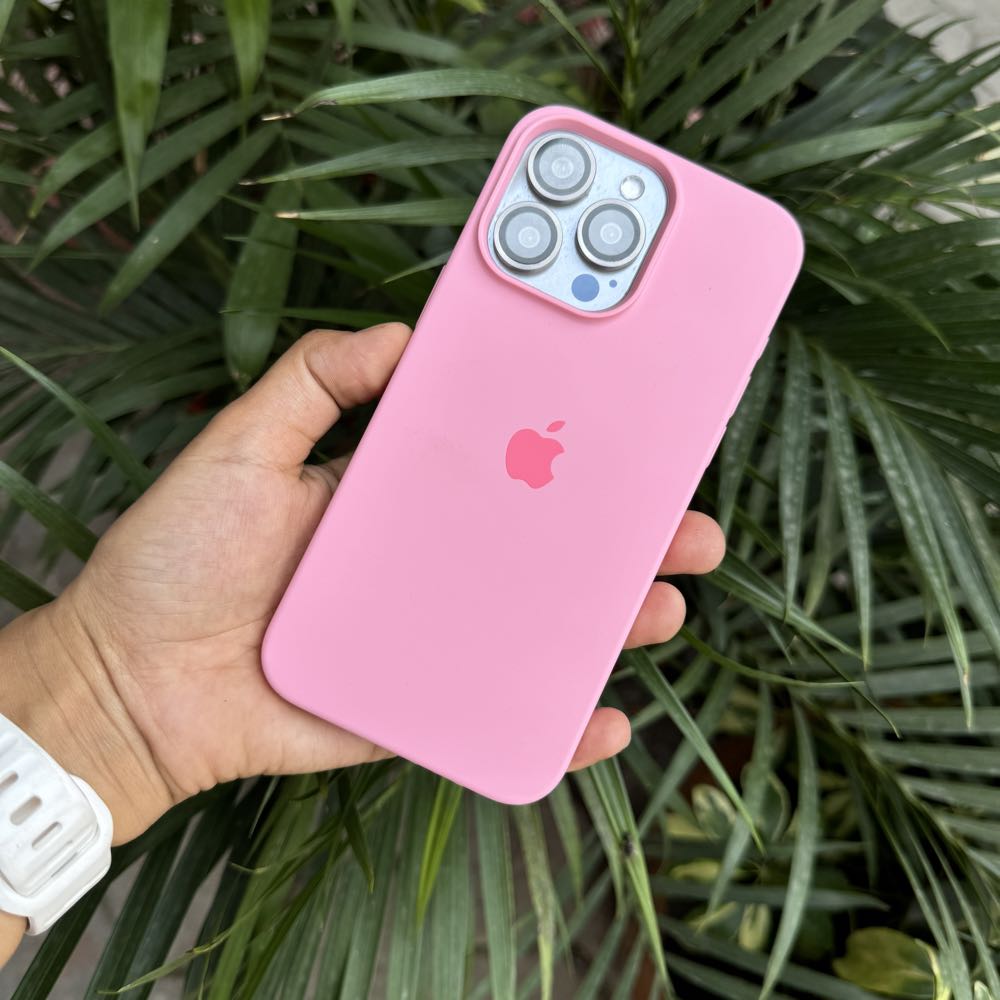 Premium Silicone Case For Iphone 14 Pro (pink) | Jeevee
