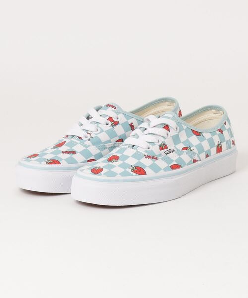 Vans Strawberry Checkboard Light Blue Shoes 2308s (eu:35) | Jeevee