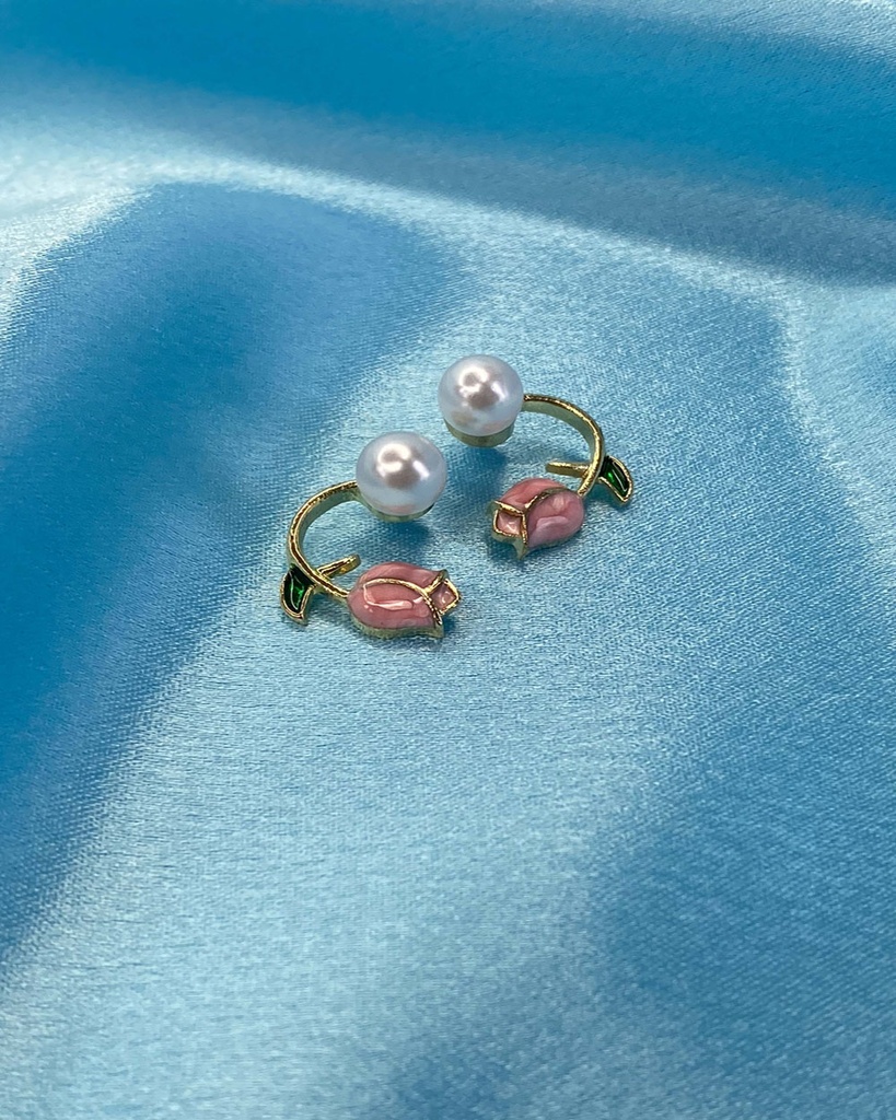 Pepper Rose Pearl Earrings | Jeevee