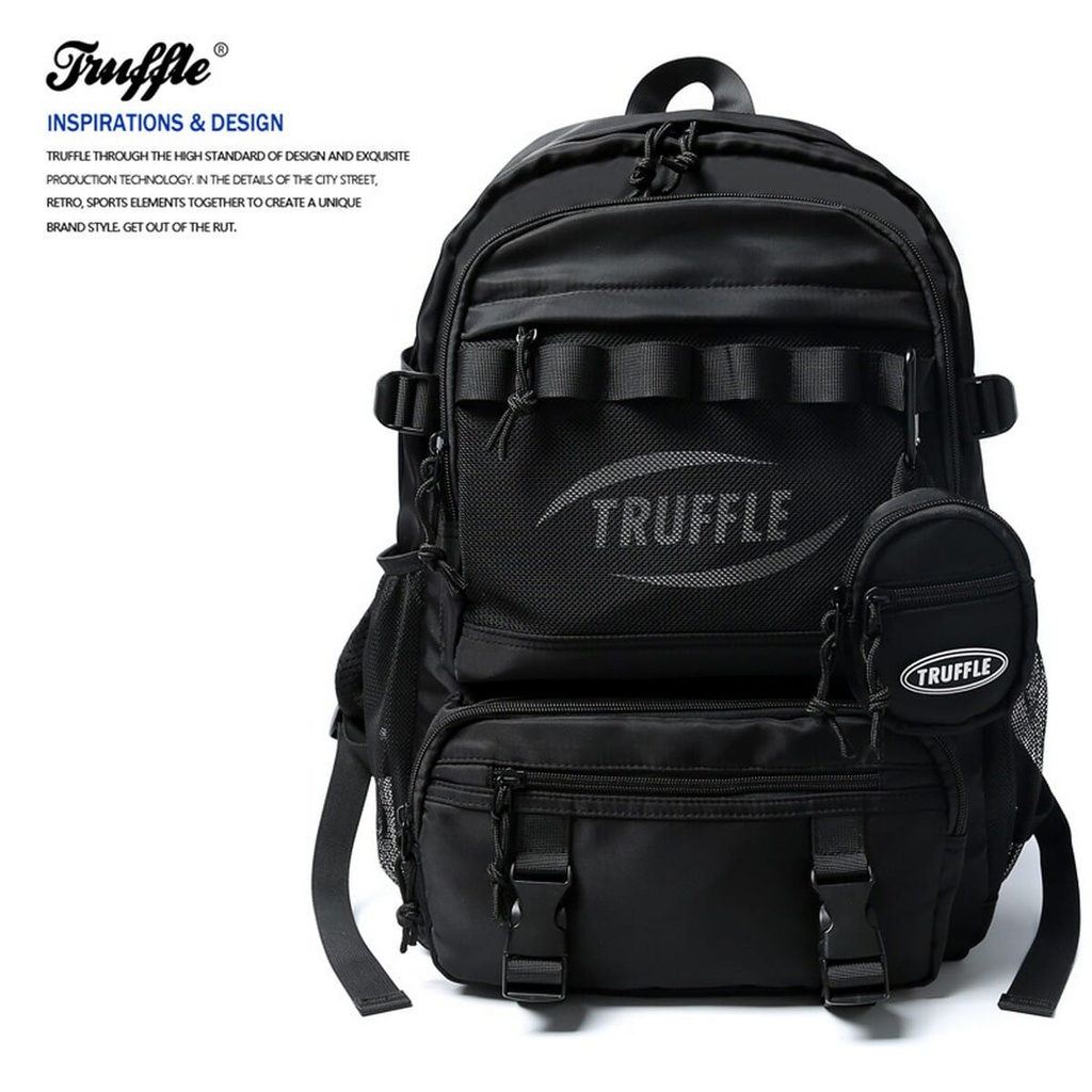 Truffle Waterproof Sports Backpack 16" Laptop T2316 (black) | Jeevee