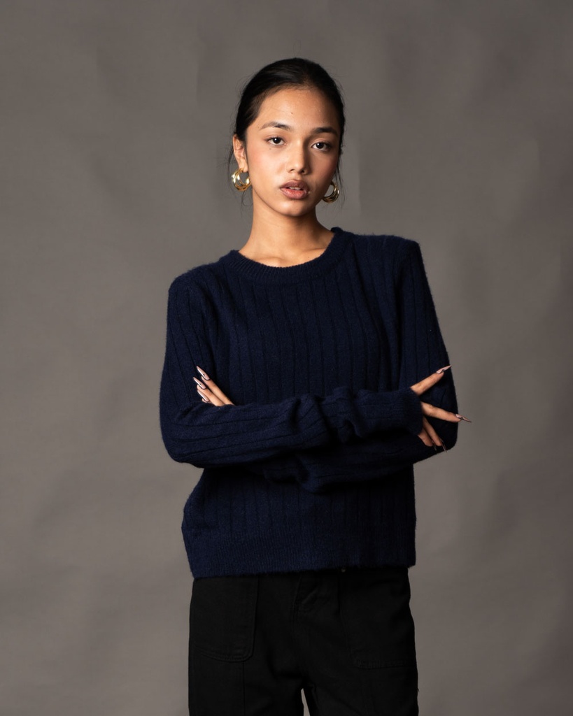 Wasabi Sweater - Navy Blue | Jeevee