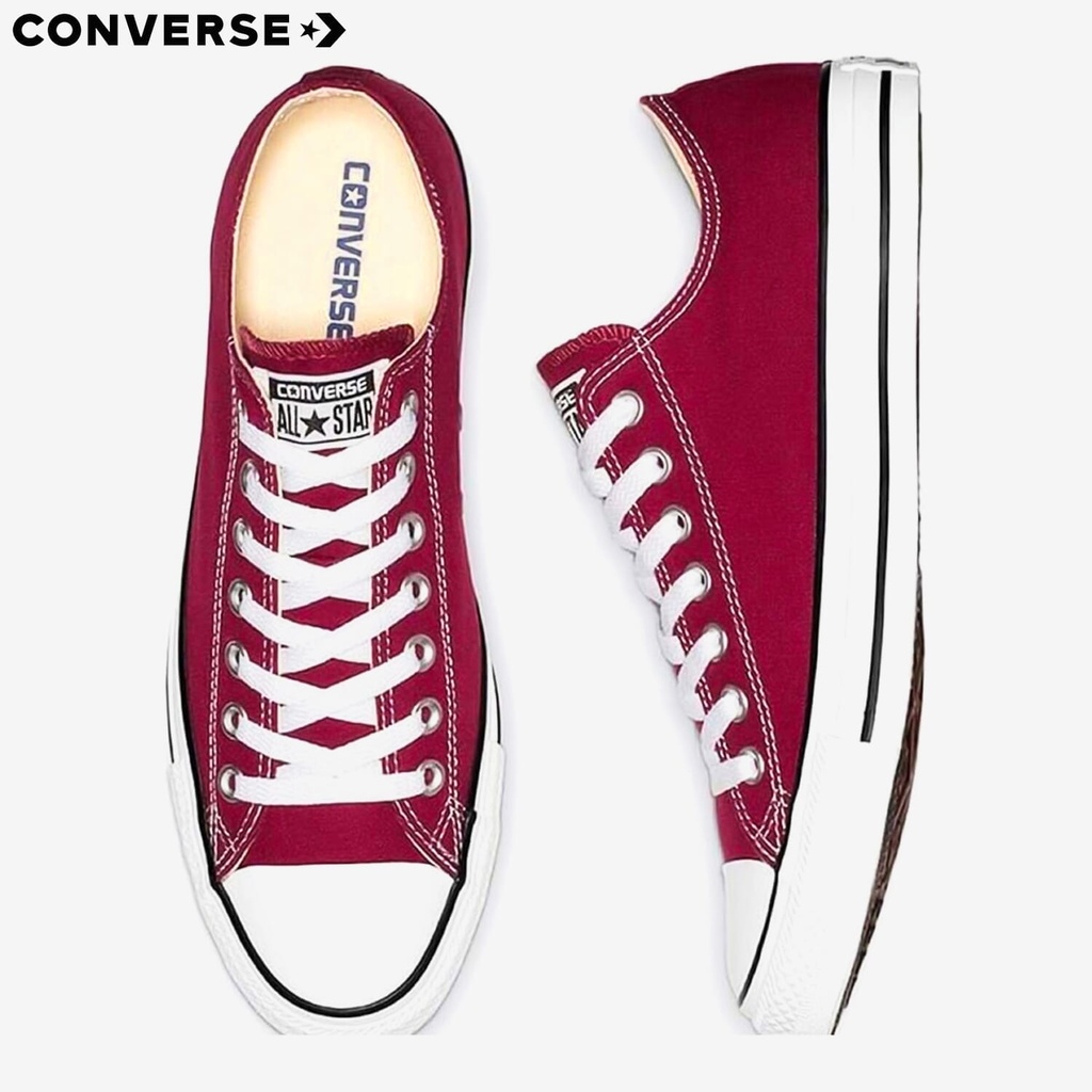 Converse Maroon Low Top Sneakers For Unisex M9691c (eu:35) | Jeevee