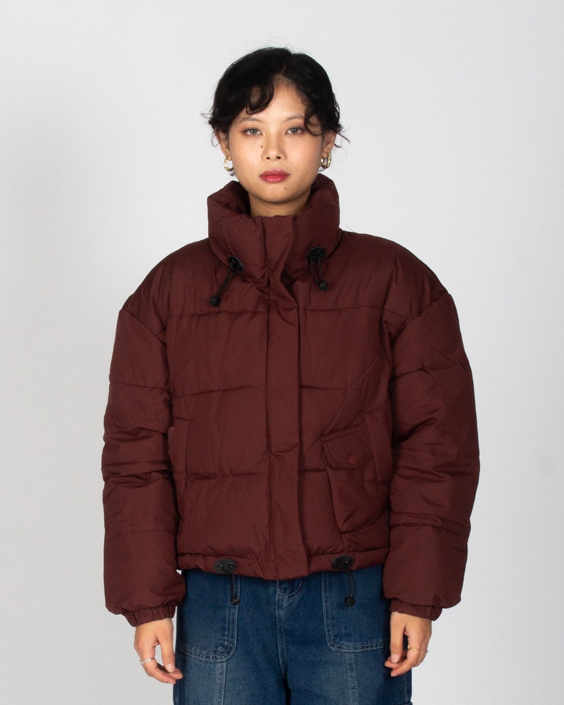 Wasabi Red Puffer Warm Jacket (m) | Jeevee