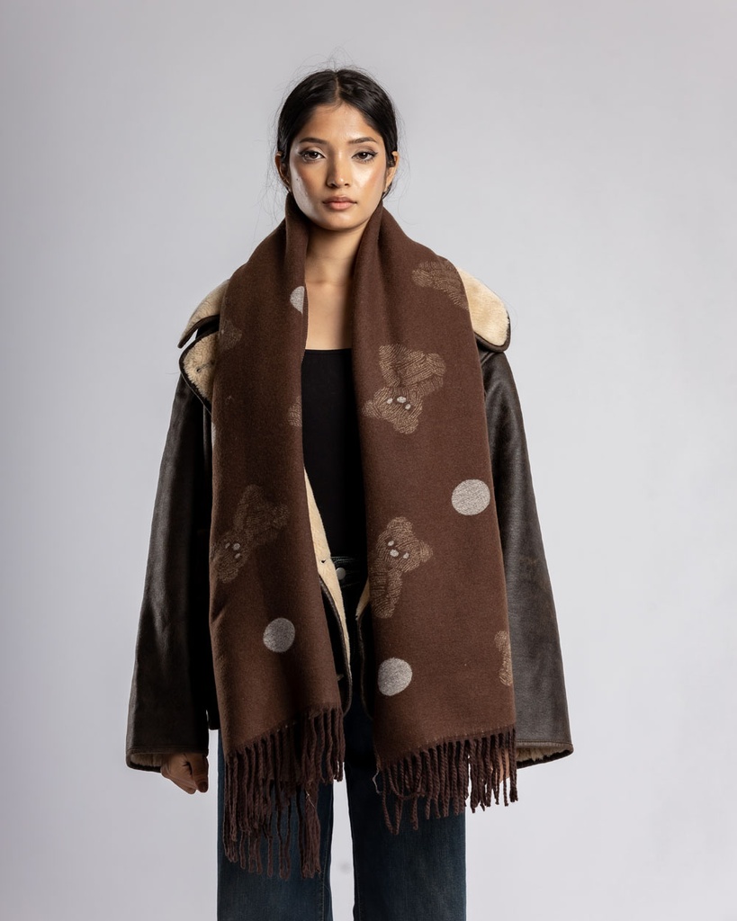 Salt Solid Color Muffler -brown | Jeevee