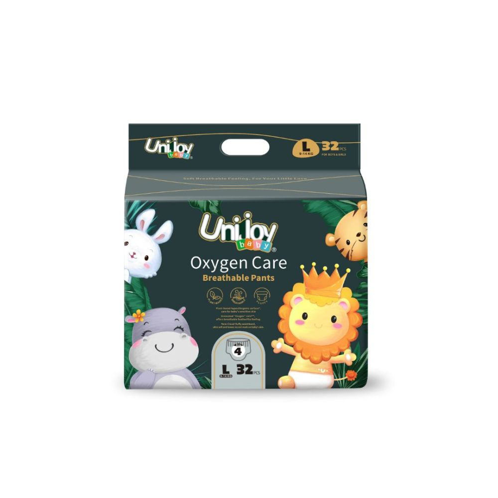 Unijoy Super Soft High Absorbent Baby Diaper Pants (l-32pcs) | Jeevee