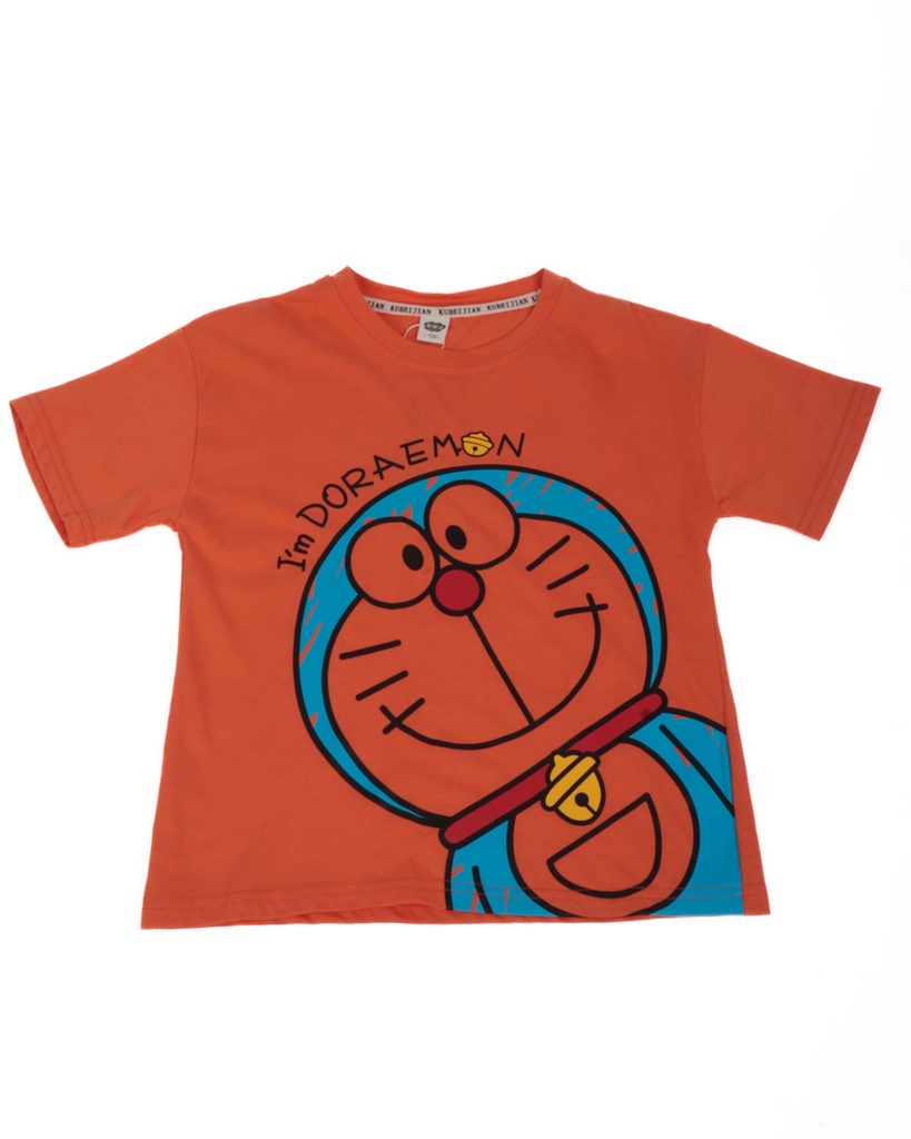 Jeevee Kids Doraemon T-shirt - Orange (150cm) | Jeevee