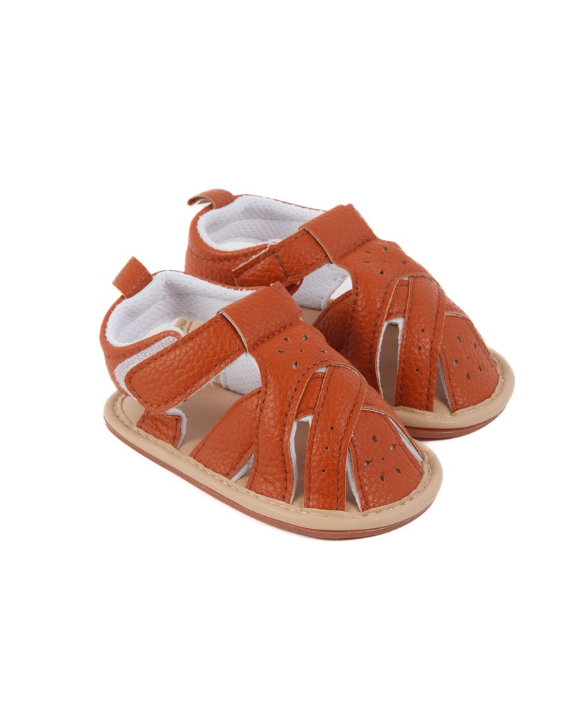 Jeevee Bees Braided Sandals - Brown (3-6 Months) | Jeevee