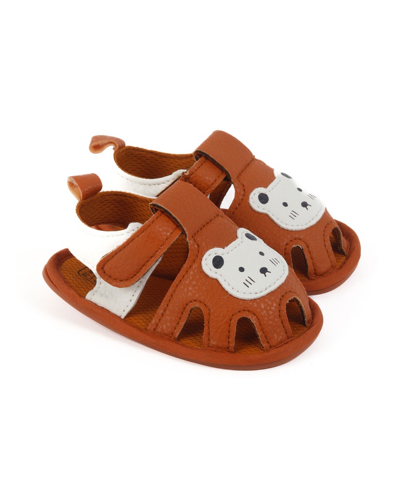 Jeevee Bee's Bear Sandals - Brown (12-18 Months) | Jeevee