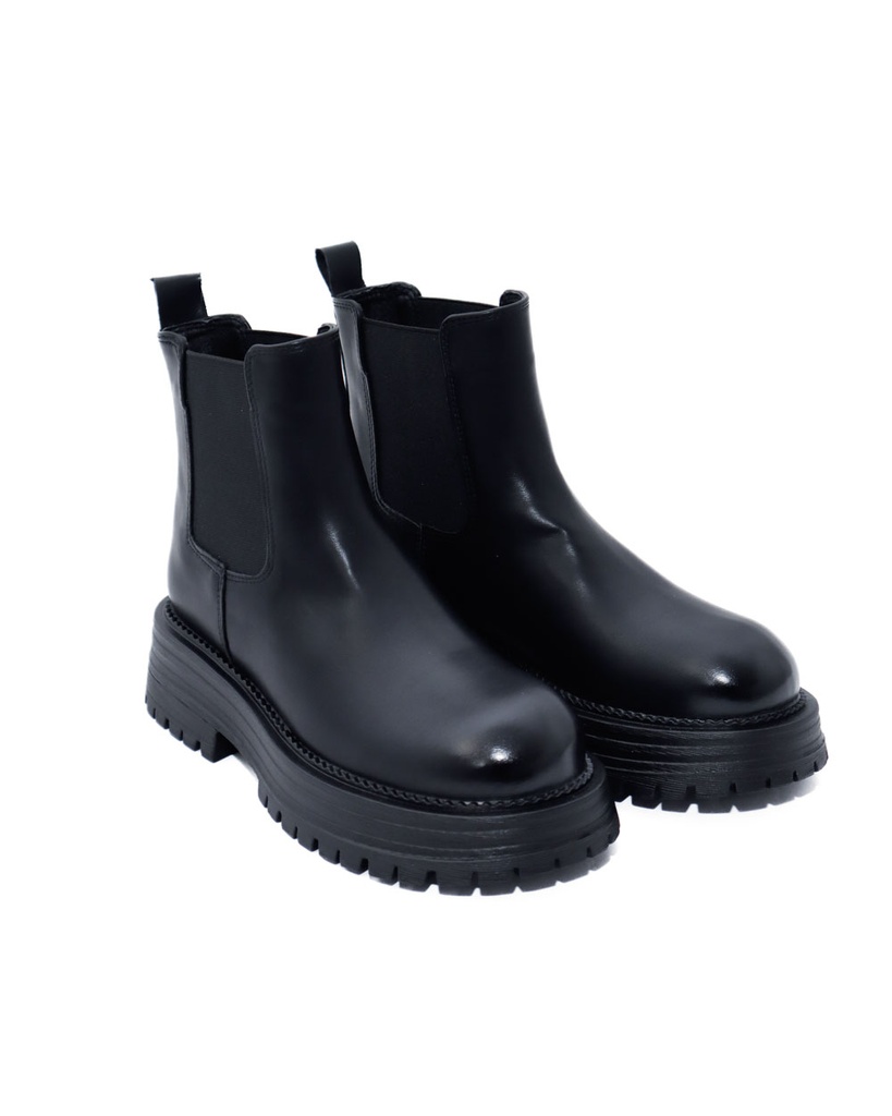 Salt Round Head Black Ankle Boots - Black (eu:38) | Jeevee