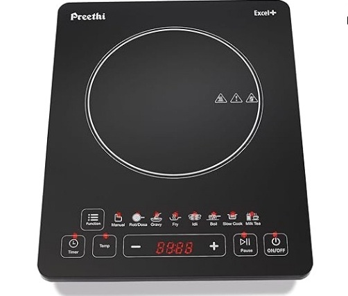 Preethi Excel Plus Ic117 Induction Cooktop (black)1600 Watt | Jeevee