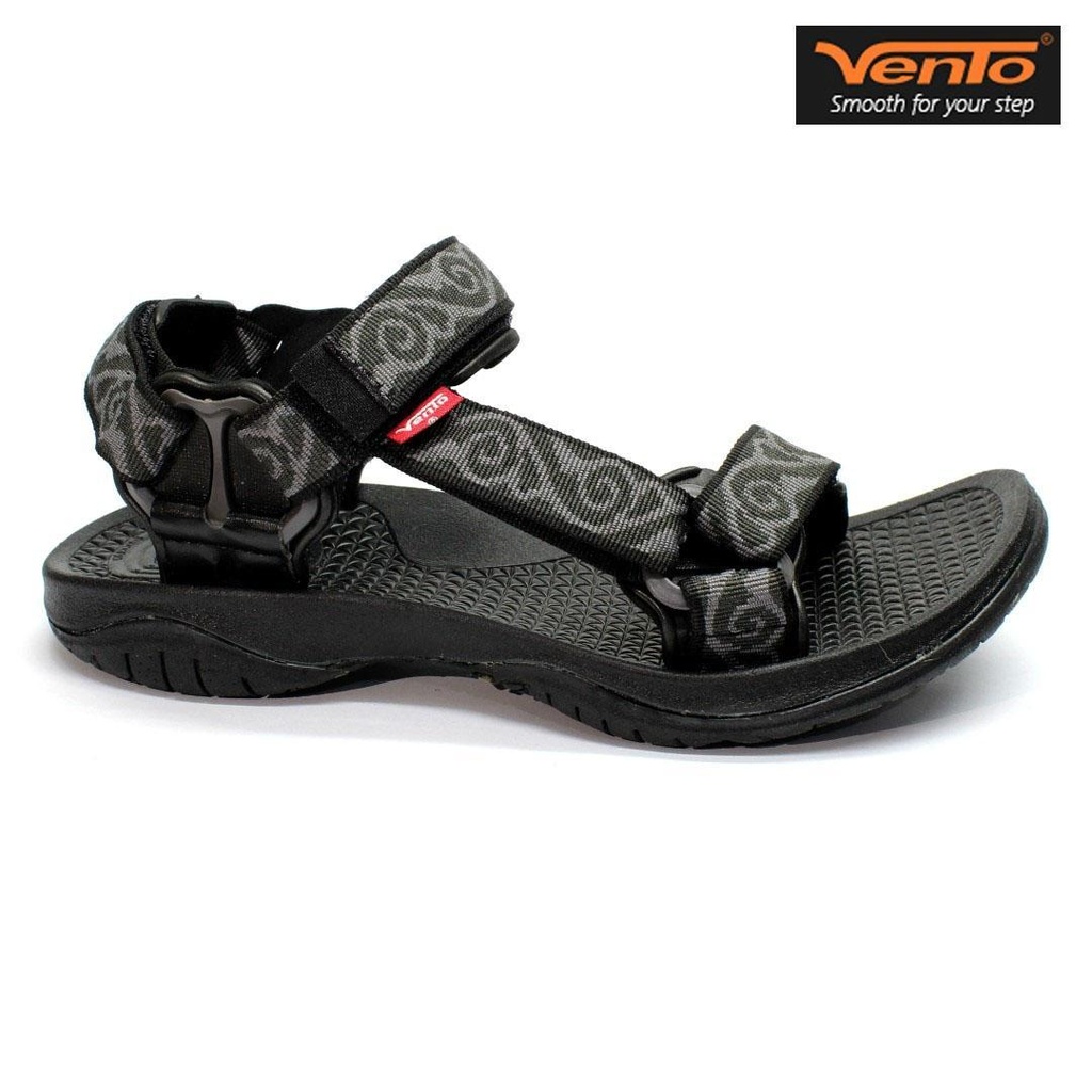 Vento Black/grey Sports Sandals For Men - Nv 6124 (eu:40) | Jeevee