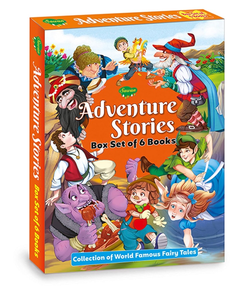 Adventure Stories Box Set Collection Of Fairy Tales Set Of 6 | Jeevee
