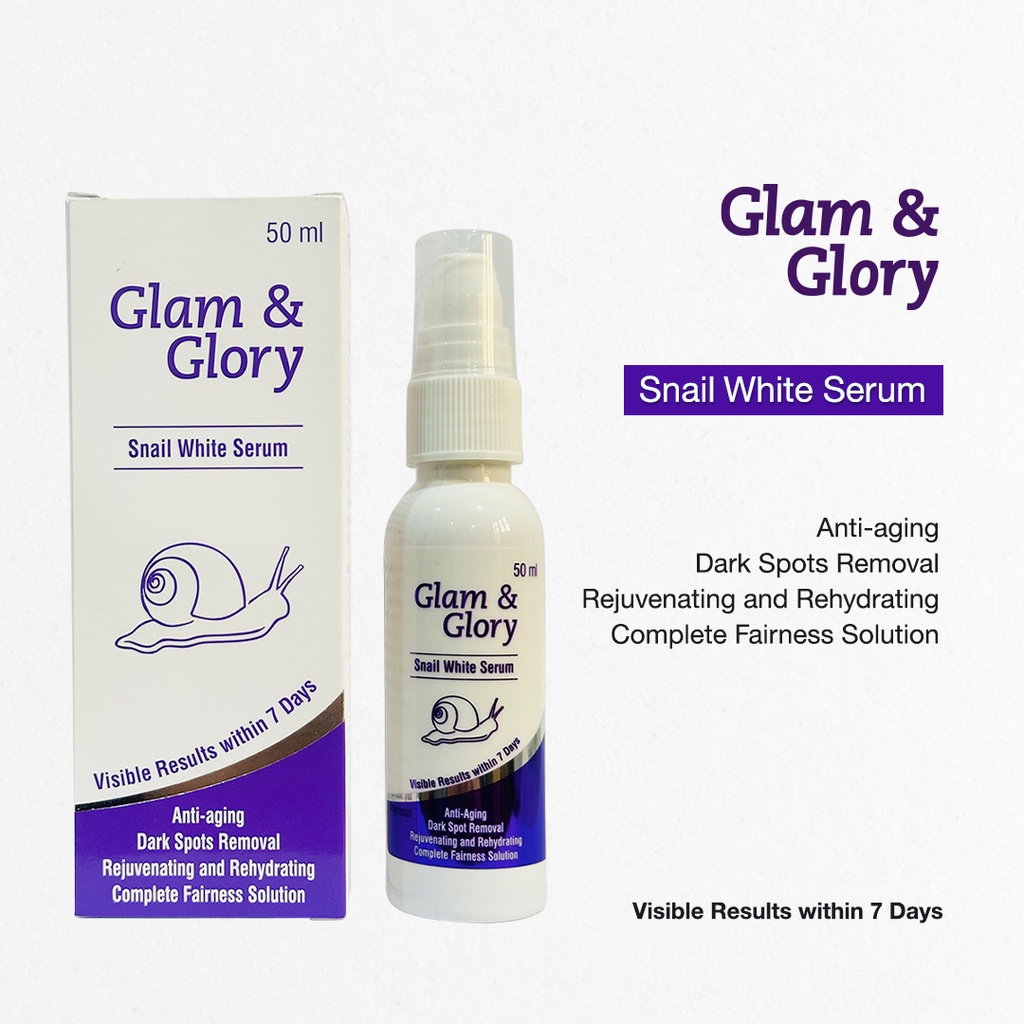 Glam & Glory Snail White Serum 50ml | Jeevee