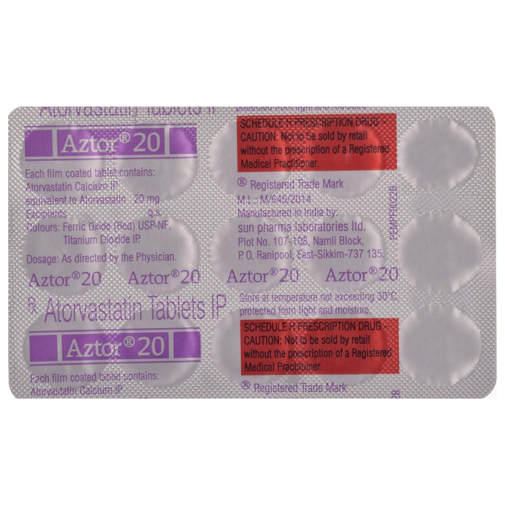 Aztor 20mg Tab | Jeevee
