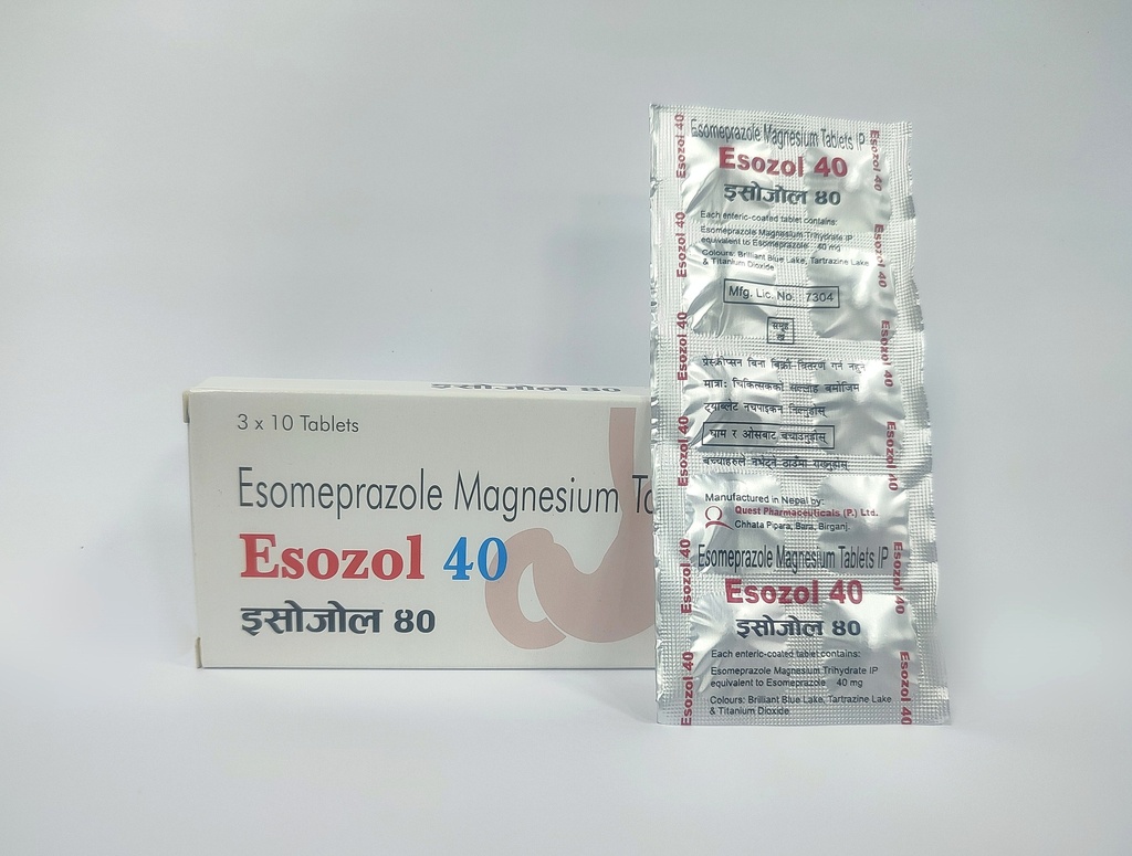 Esozol 40mg Tab | Jeevee