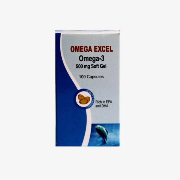 Omega Excel 500mg Soft Gel Caps | Jeevee