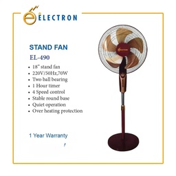 Electron 18" Metal Blade Stand Fan El-490 | Jeevee
