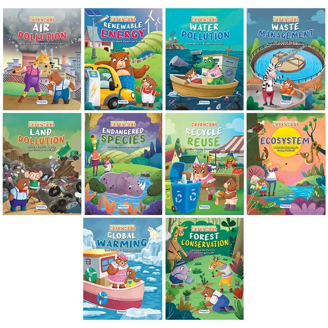 Little Green Defenders Educational Story Collection Of 10 Books | Jeevee