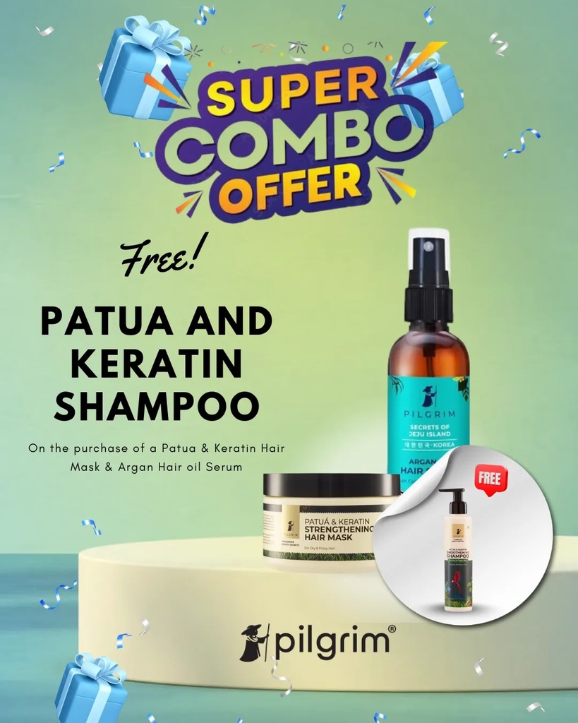 Pilgrim Hair Care Treament Set 200gm + 100ml | Jeevee
