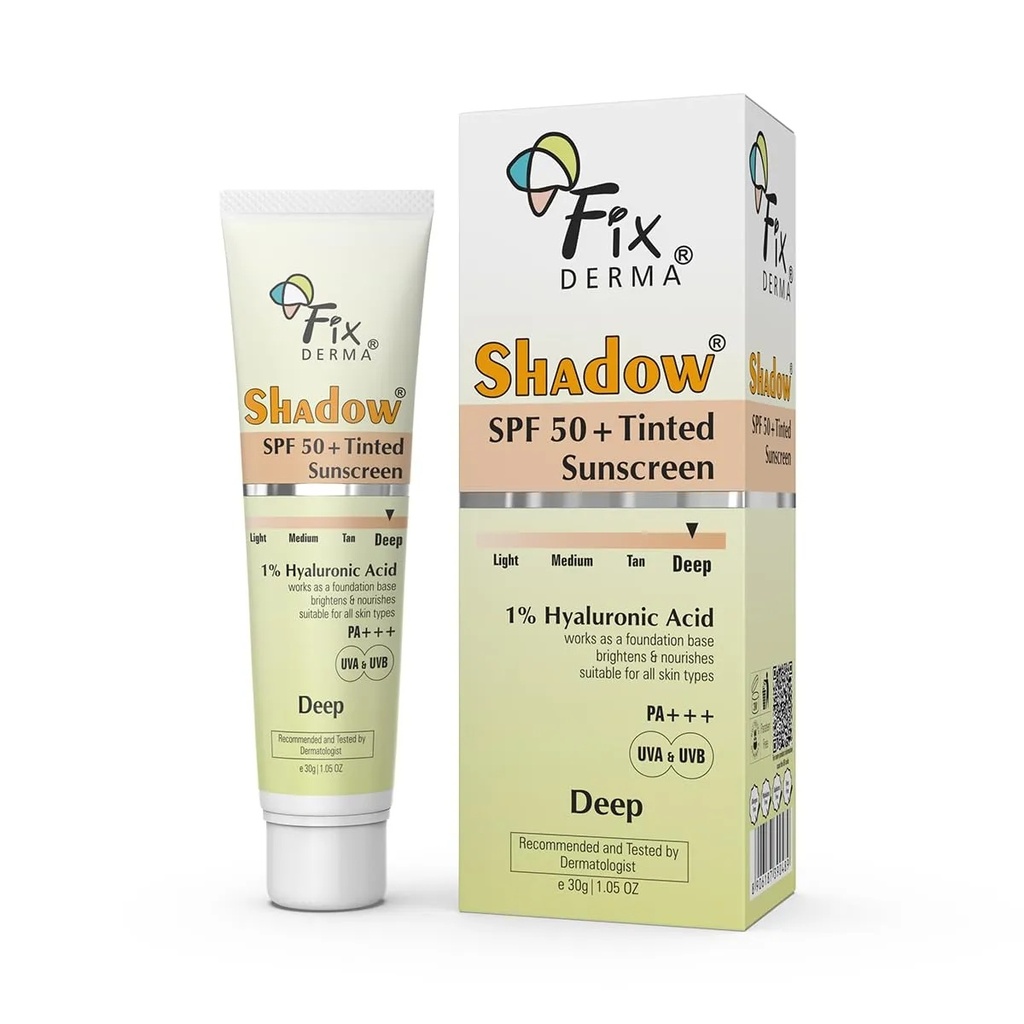 Fixderma Shadow Tinted Sunscreen For Face Spf 50 | Jeevee