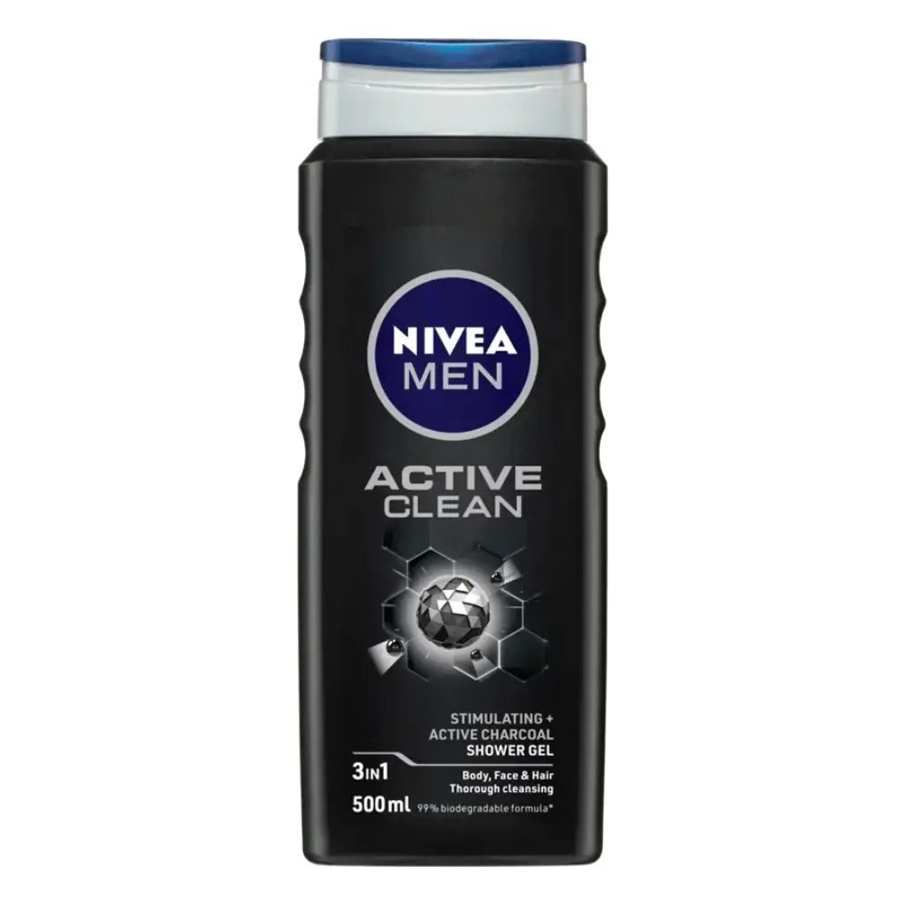Nivea Men Active Clean Shower Gel 500ml | Jeevee