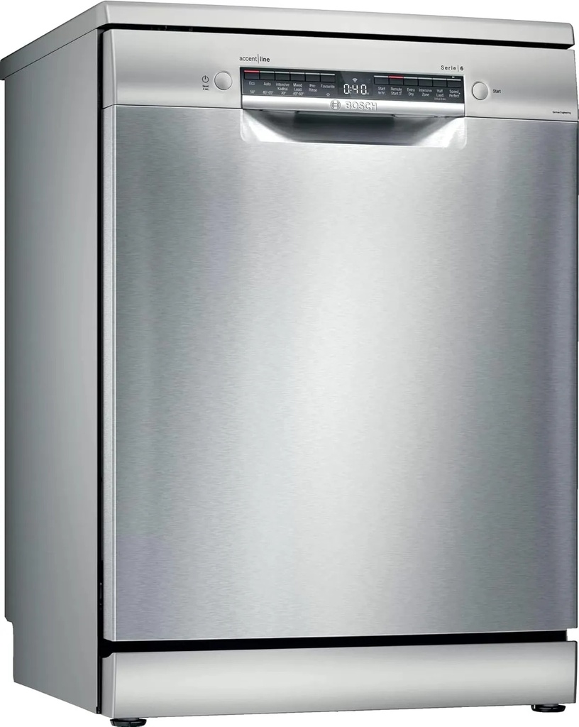 Bosch Dishwasher 14 Place Settings Silver Inox Free-standing ...
